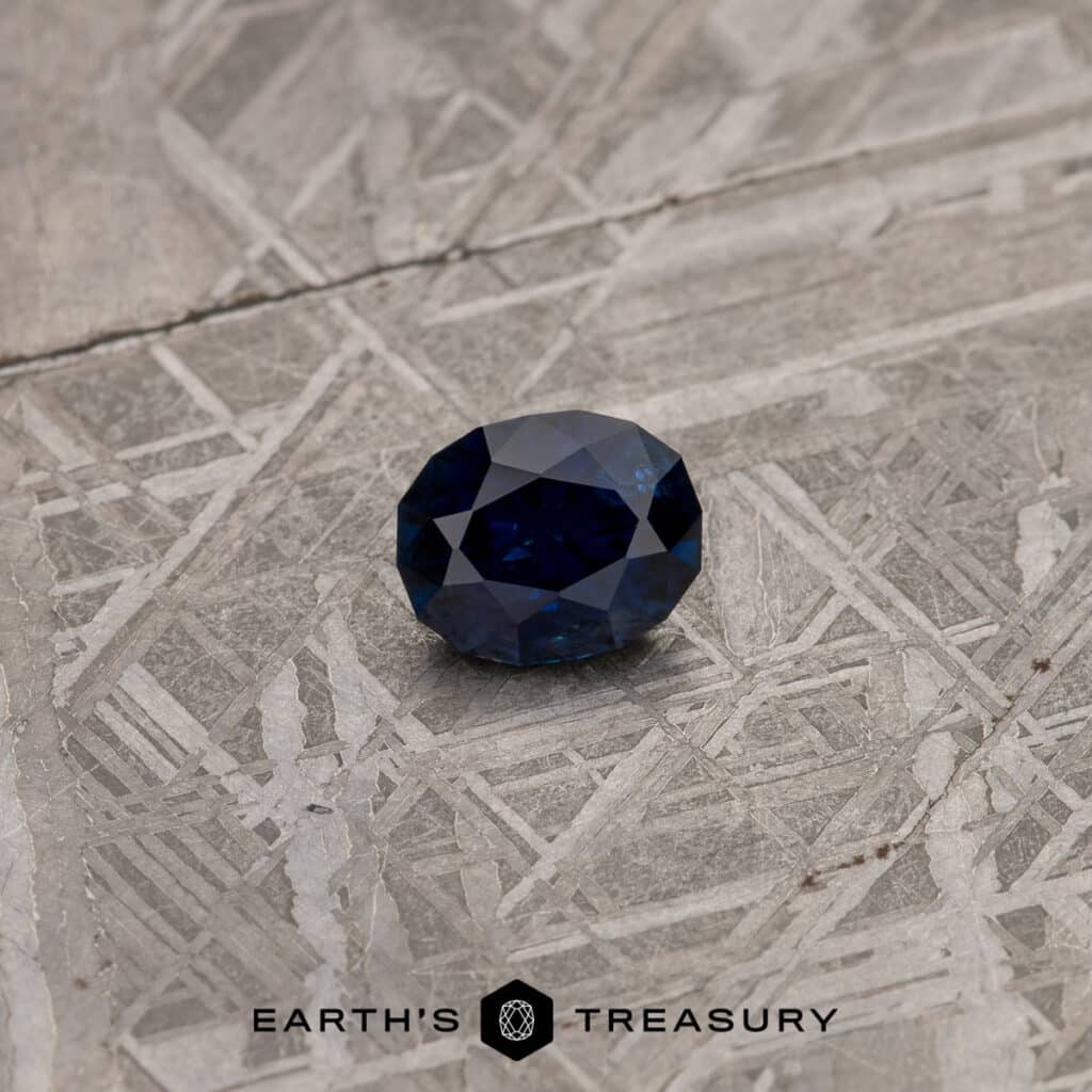 1.23-Carat Midnight Blue Australian Sapphire - Earth's Treasury