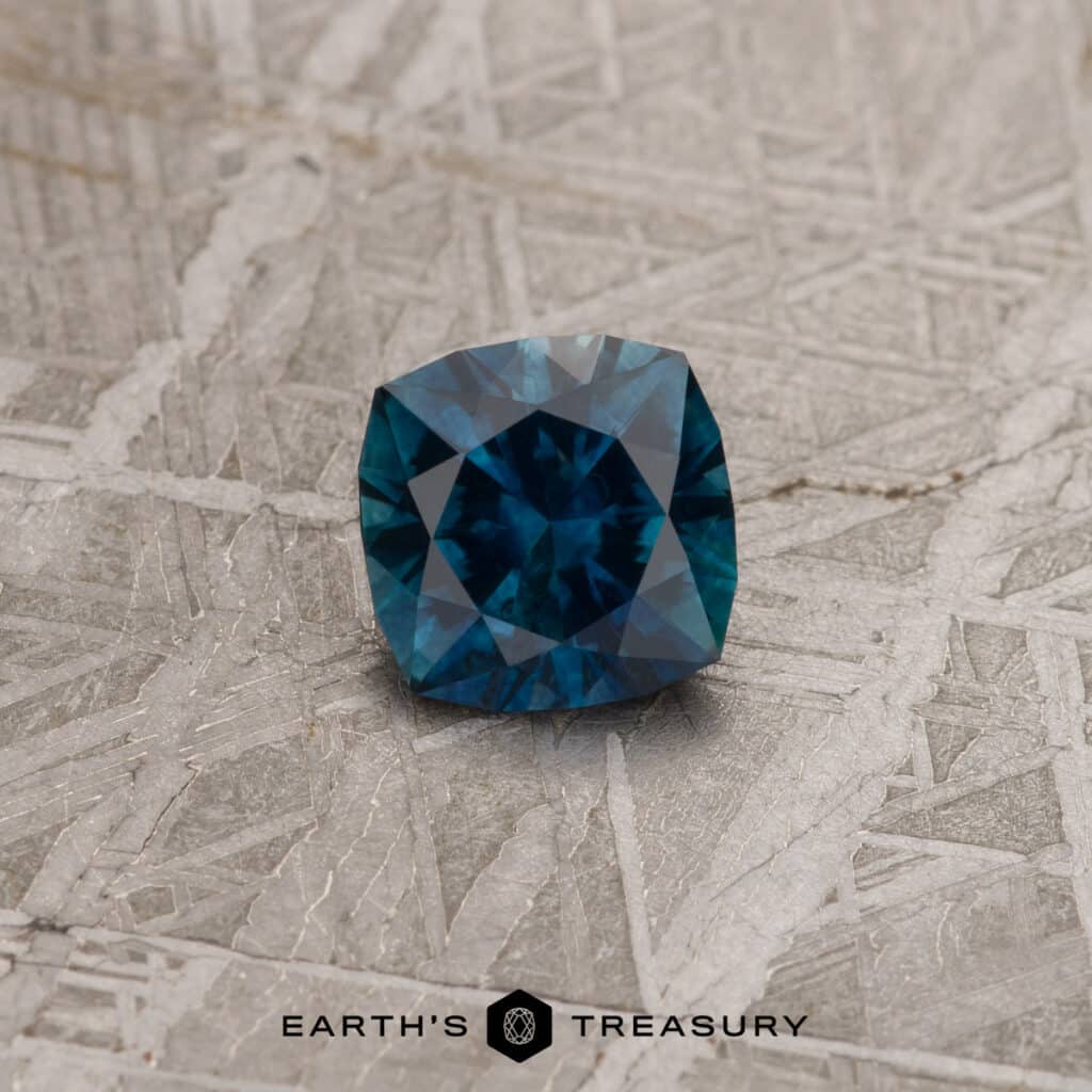1.56-Carat Deep Peacock Blue Montana Sapphire (Heated) - Earth's Treasury