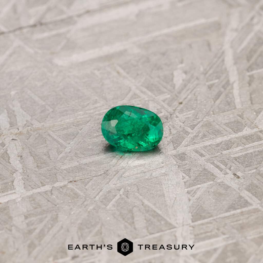 0.46-Carat Rich Green Colombian Emerald (Oiled) - Earth's Treasury