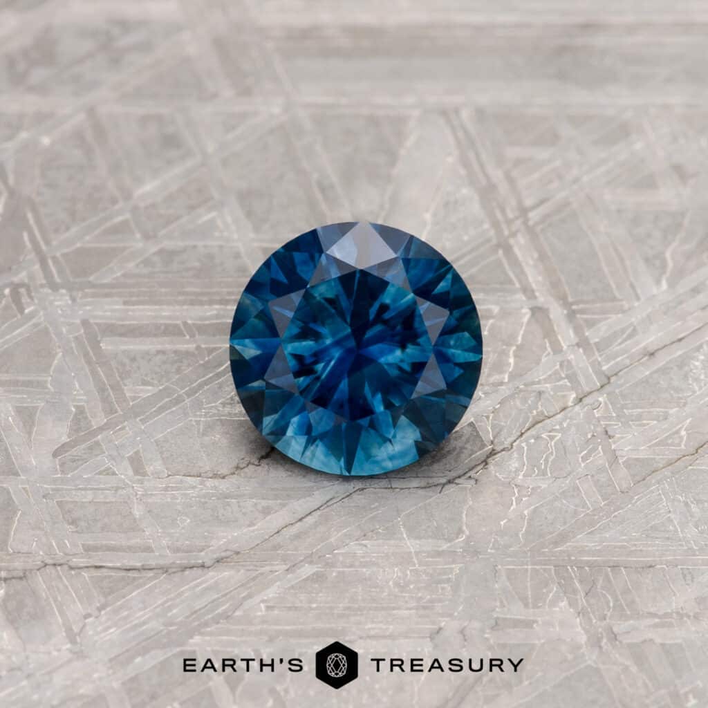1.03-Carat Deep Peacock Blue Montana Sapphire (Heated) - Earth's Treasury
