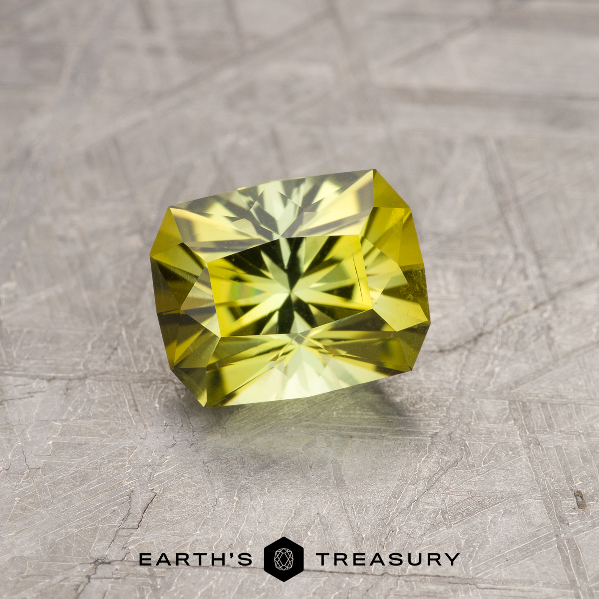 5.11-Carat Bright Lime Green California Tourmaline - Earth's Treasury