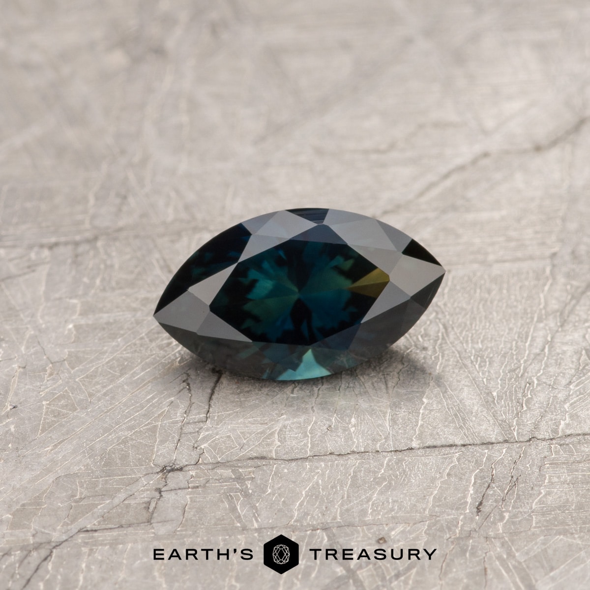 1.27-Carat Midnight Blue-Green Australian Sapphire - Earth's Treasury