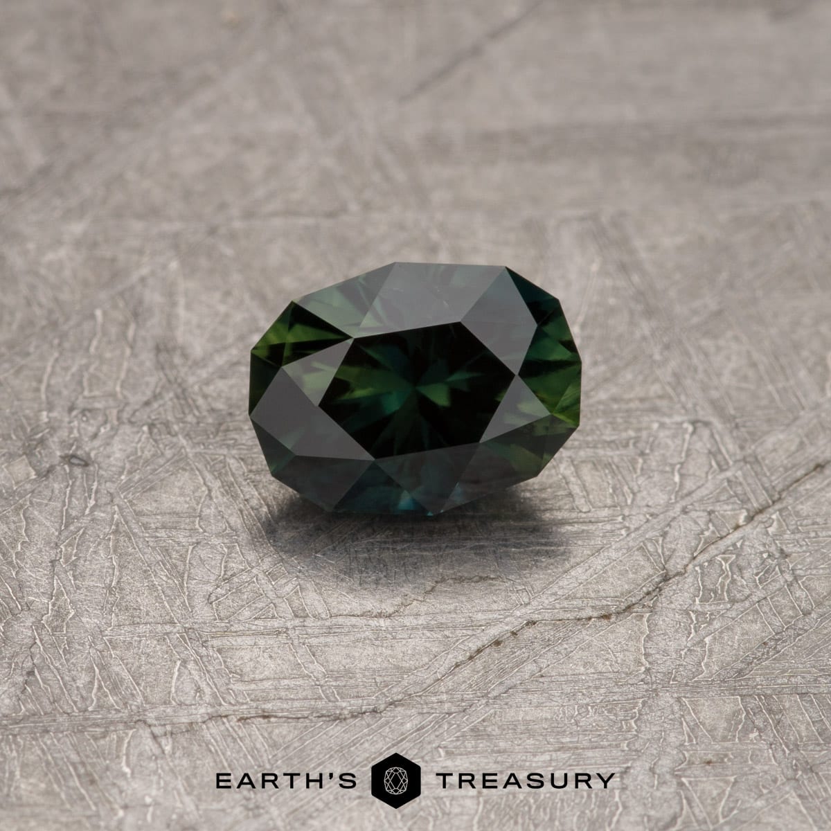 1.56-Carat Midnight Blue-Green Australian Sapphire - Earth's Treasury