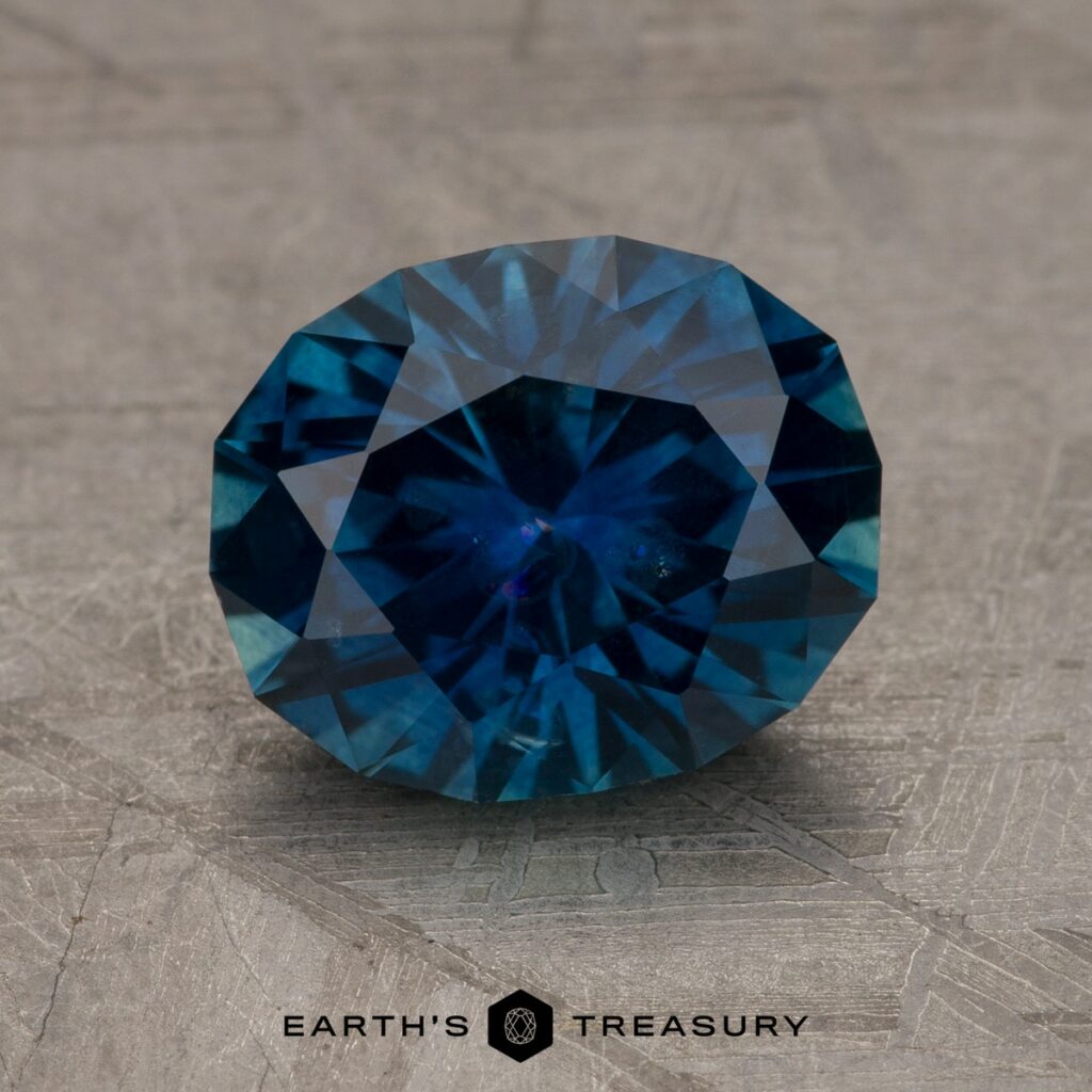 3.01-Carat Deep Peacock Blue Montana Sapphire (Heated) - Earth's Treasury