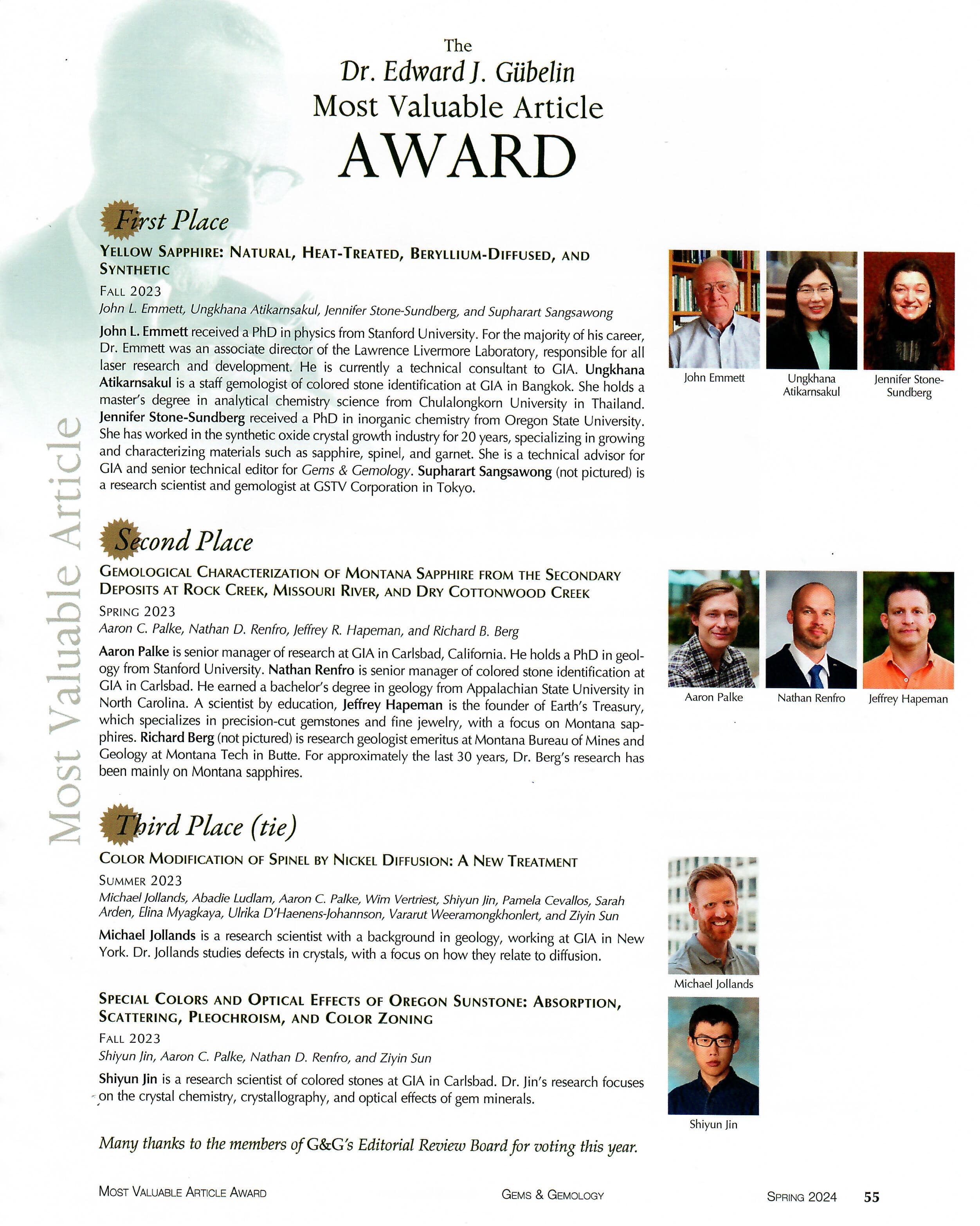 Awards and Press - Earth's Treasury