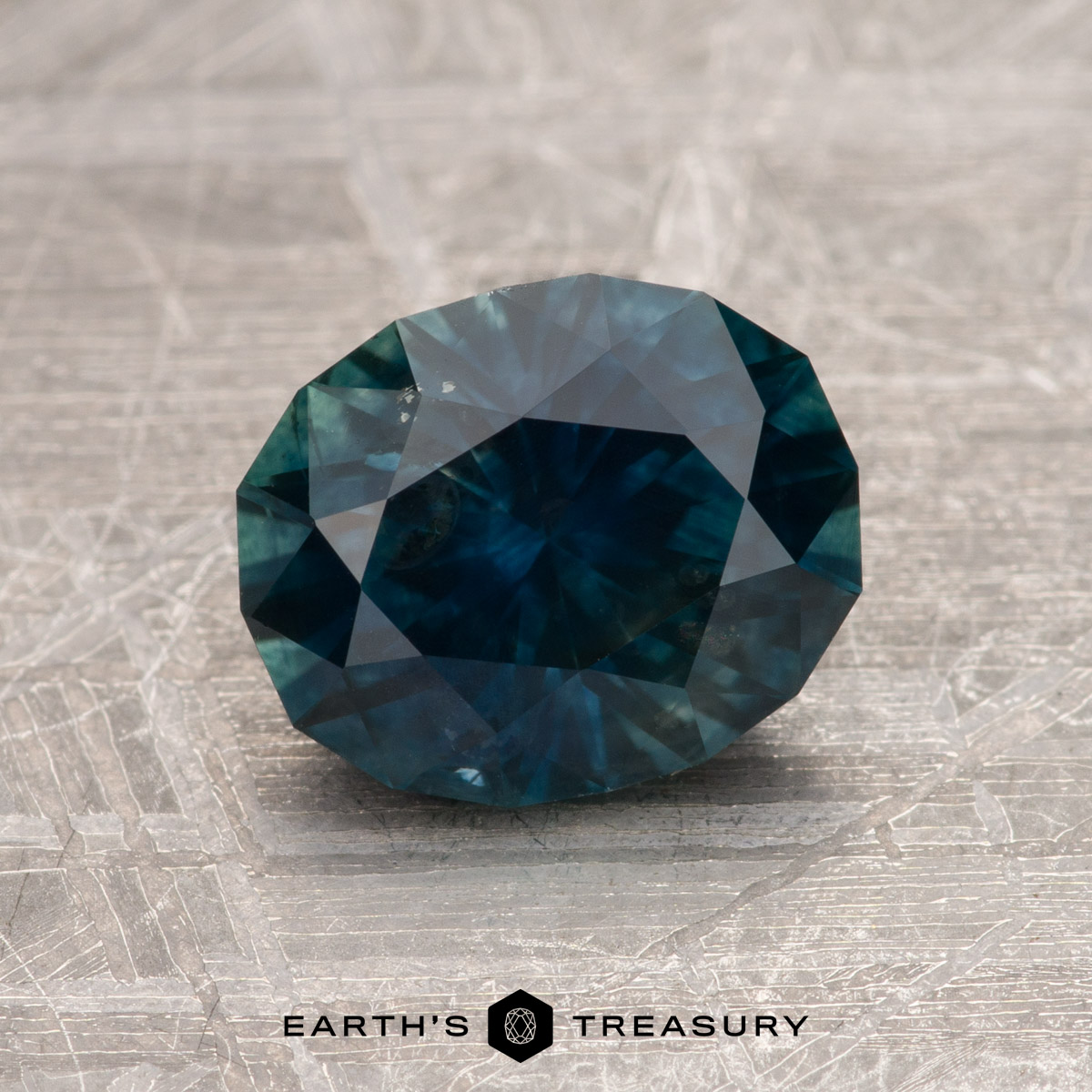 2.01-Carat Midnight Blue-Green Montana Sapphire (Heated) - Earth's Treasury