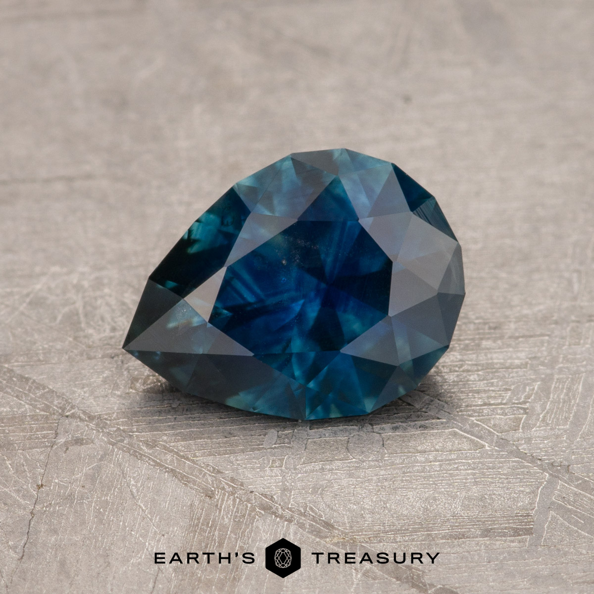 1.16-Carat Deep Peacock Blue Montana Sapphire (Heated) - Earth's Treasury