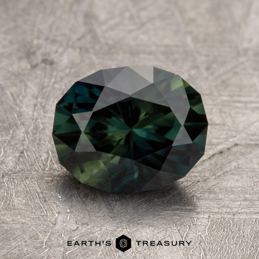 2.16-Carat Midnight Blue-Green Australian Sapphire (Heated) - Earth's ...