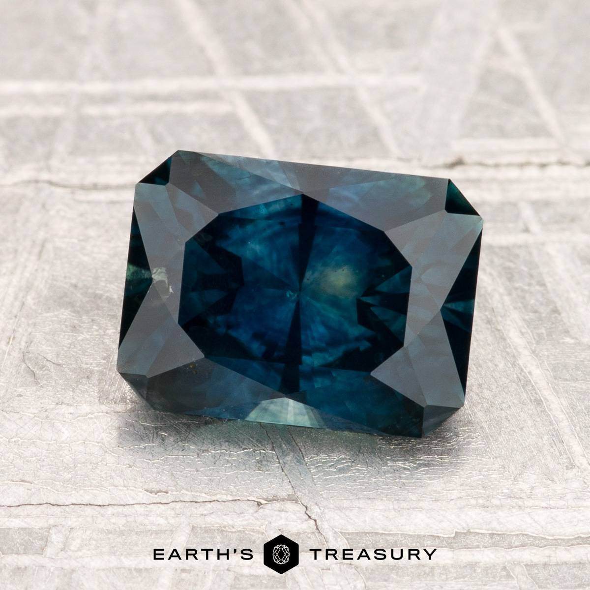 2.25-Carat Deep Peacock Blue Montana Sapphire (Heated) - Earth's Treasury