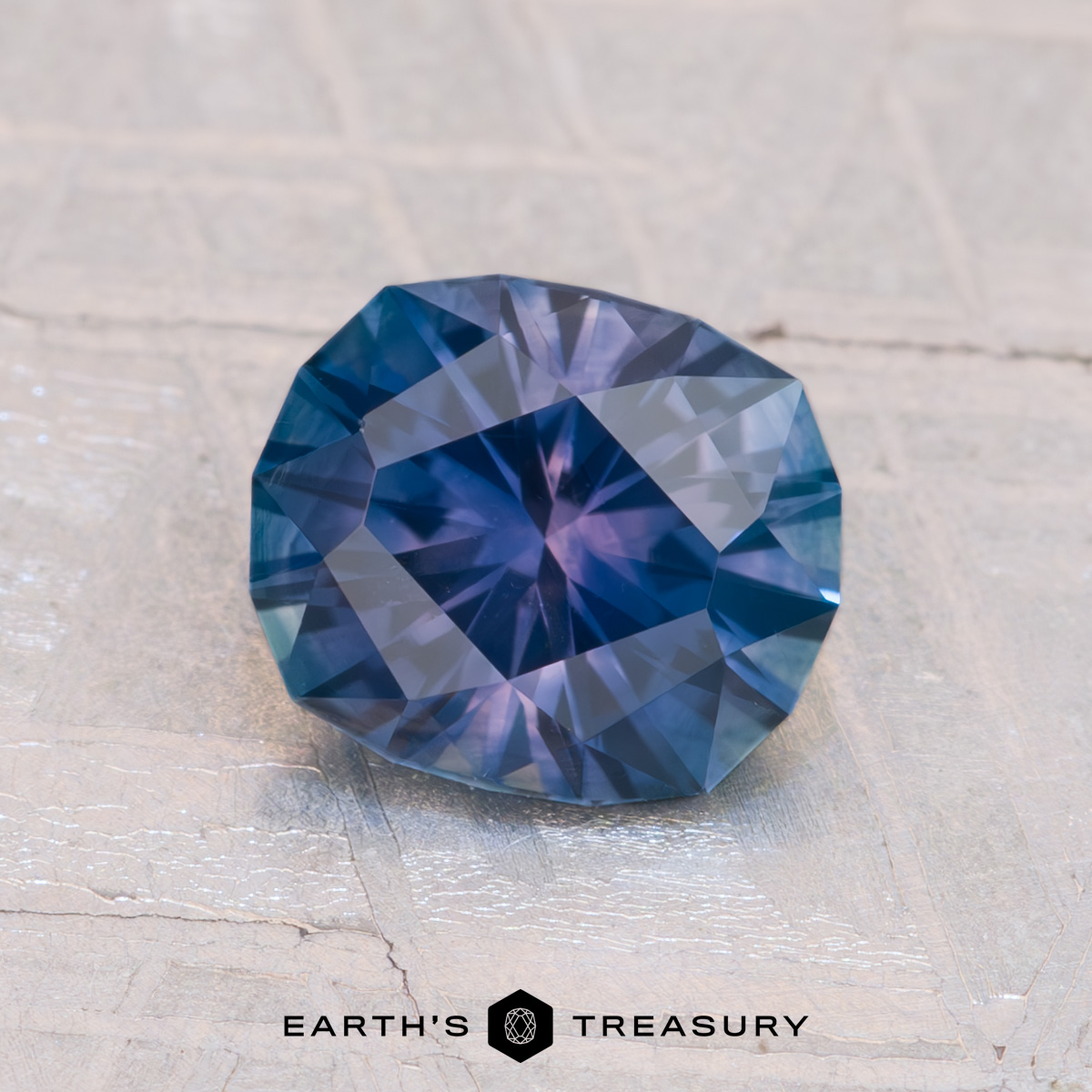 1.54-Carat Steely Blue to Violet Color-Change Montana Sapphire (Heated ...