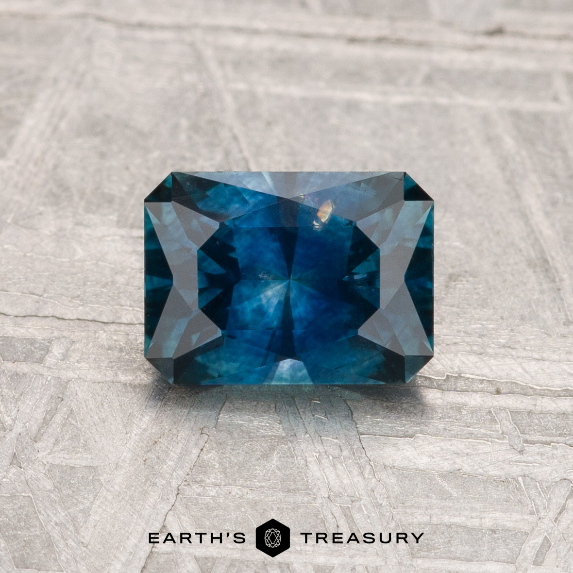 1.30-Carat Deep Peacock Blue Montana Sapphire (Heated) - Earth's Treasury