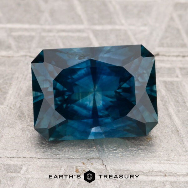 3.35-Carat Deep Peacock Blue Montana Sapphire (Heated) - Earth's Treasury
