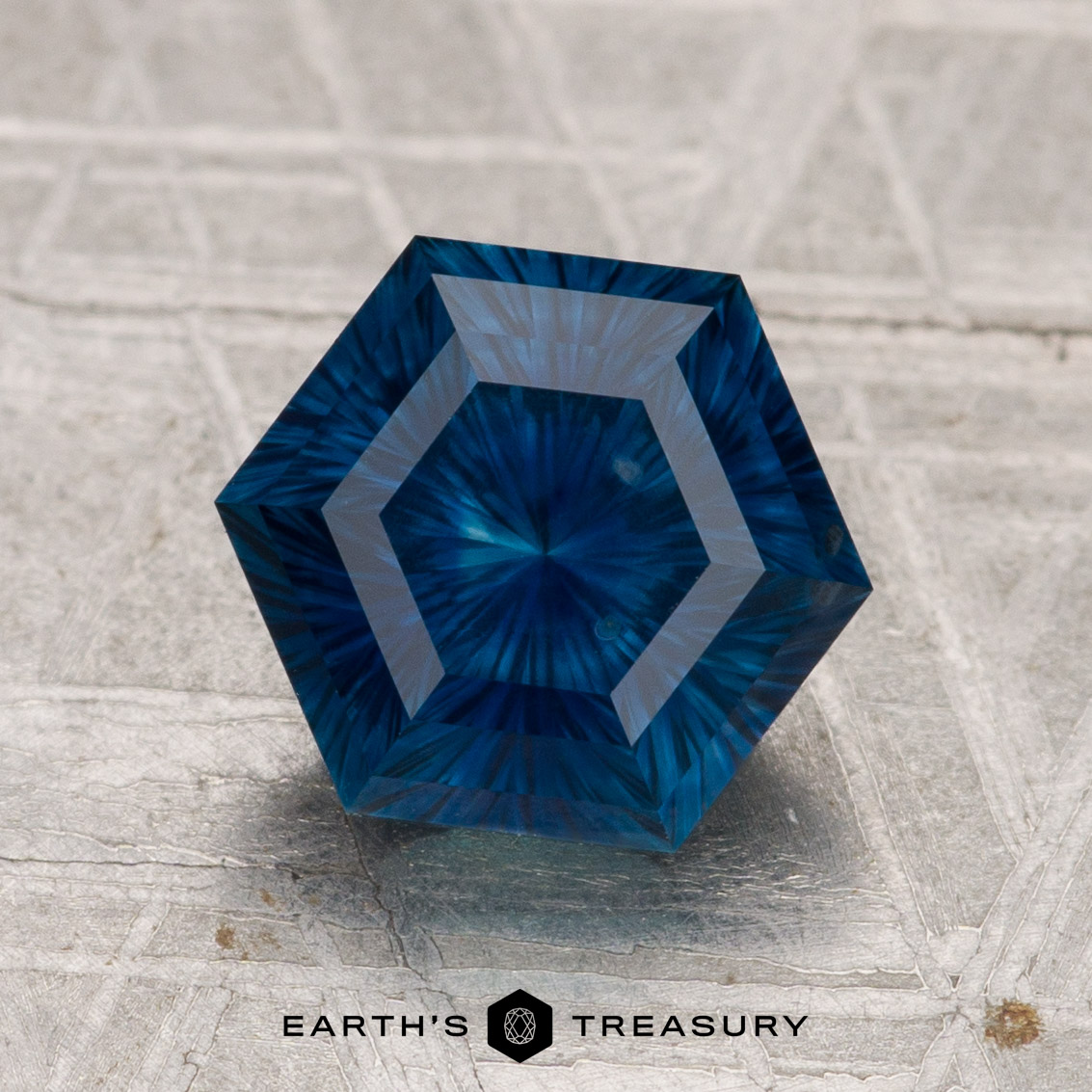 3.14-Carat Deep Peacock Blue Montana Sapphire (Heated) - Earth's Treasury
